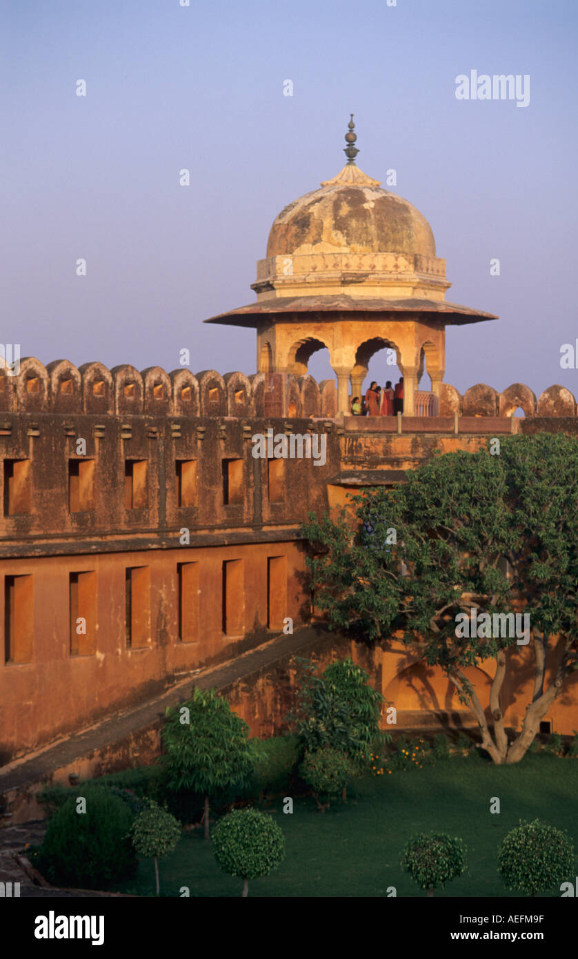 Watch tower and battlements Jaigarh Fort Jaipur Rajasthan India Stock ...