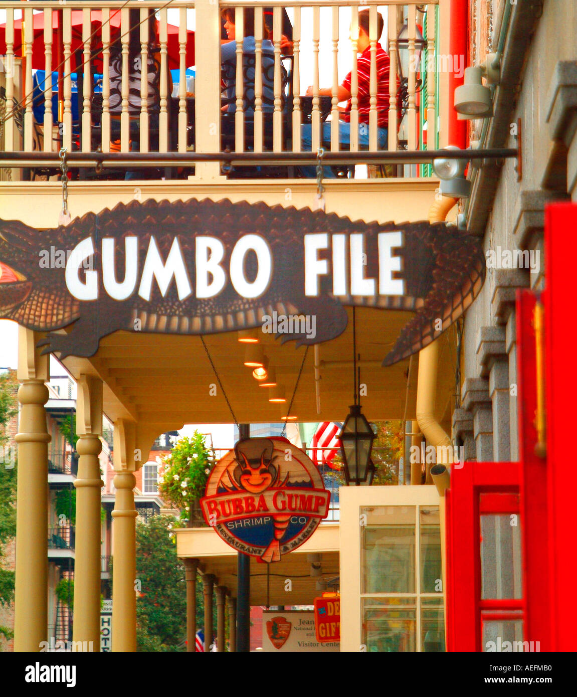 New Orleans Gumbo sign Stock Photo - Alamy