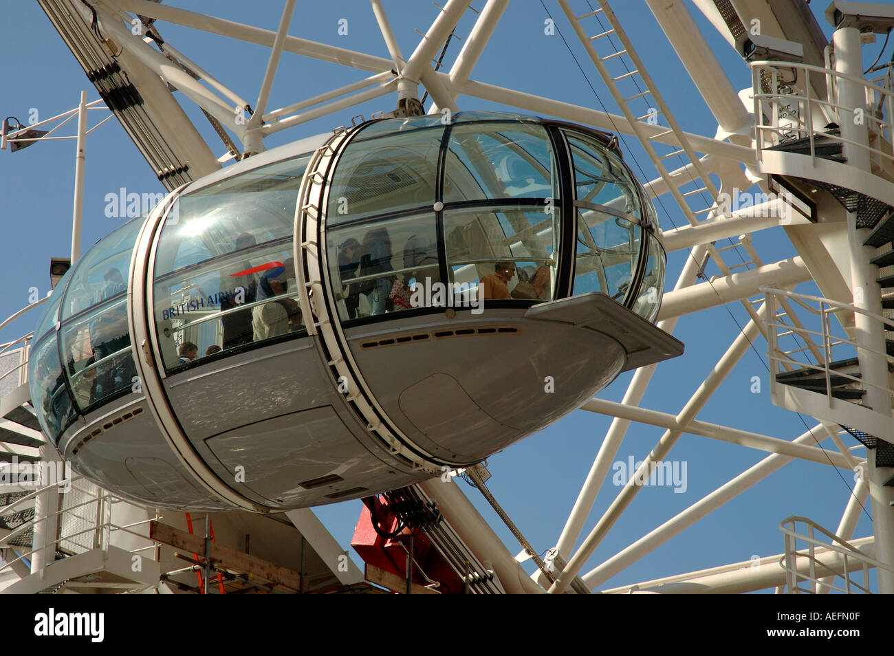 Passenger capsule on the London Eye, Southbank, London Stock Photo - Alamy