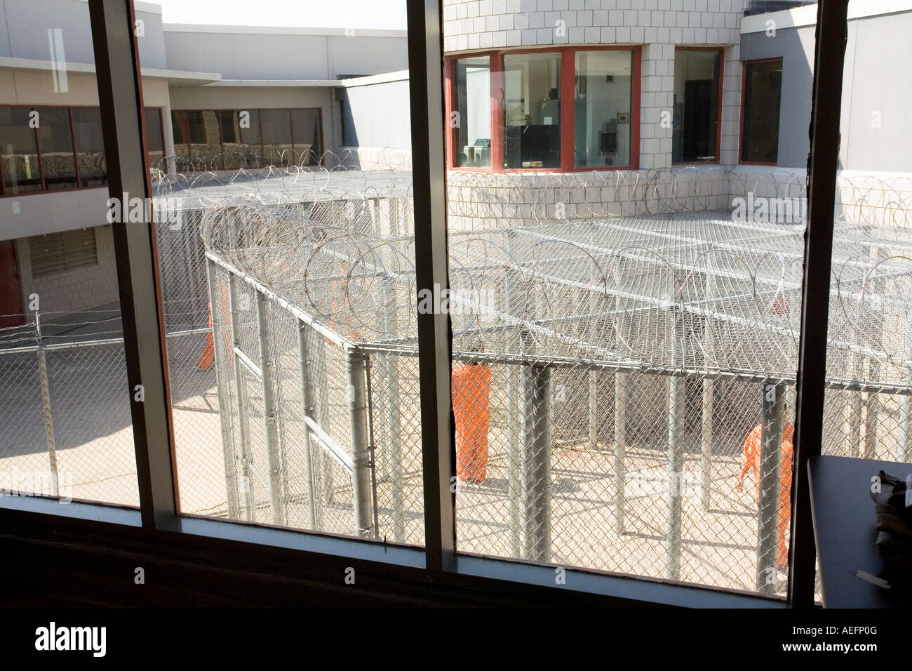 Individual exercise yards at the special management unit at Lincoln ...