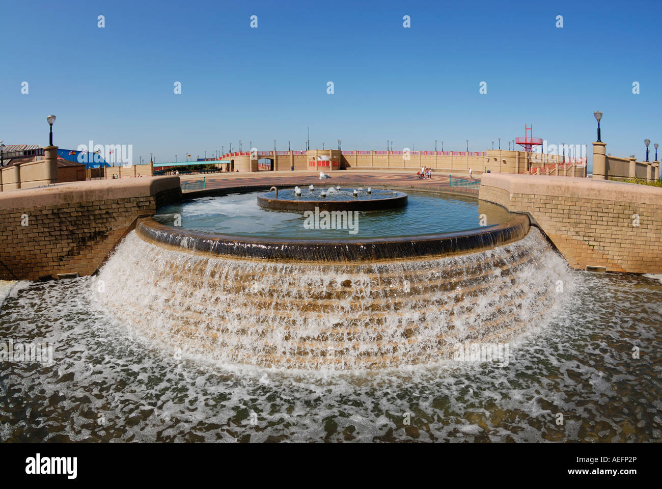 Performance Arena on the promenade in the coastal resort town of Rhyl ...