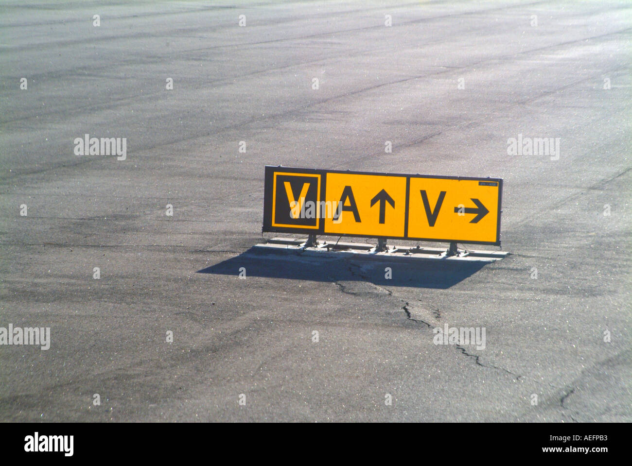 Airport runway arrows Stock Photo - Alamy