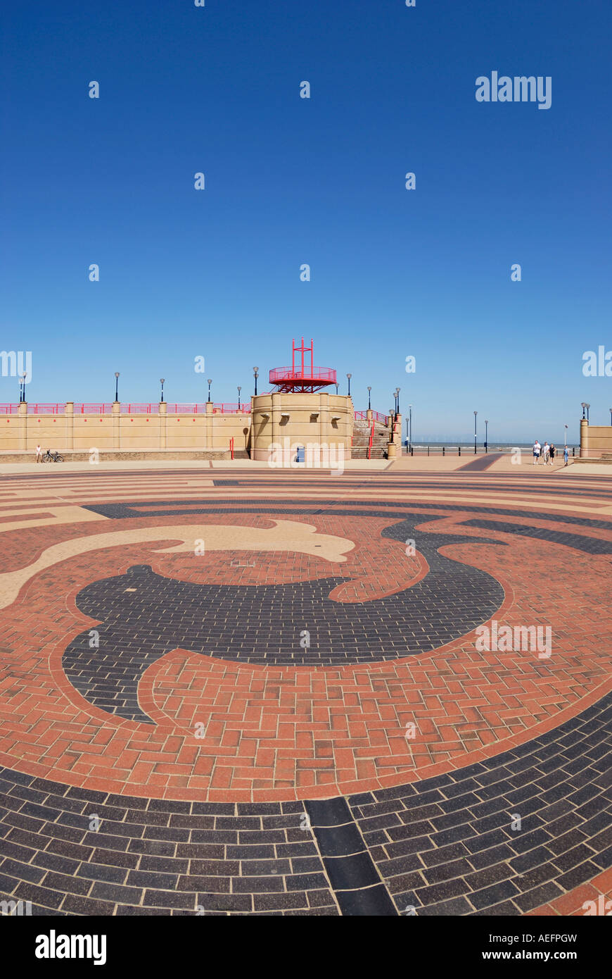 Performance Arena on the promenade in the coastal resort town of Rhyl ...
