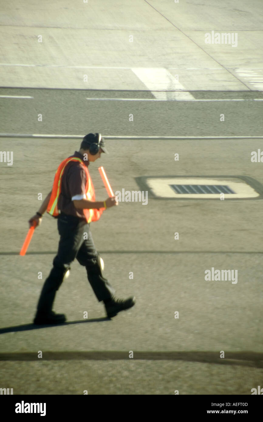 Ground air traffic controller Stock Photo - Alamy