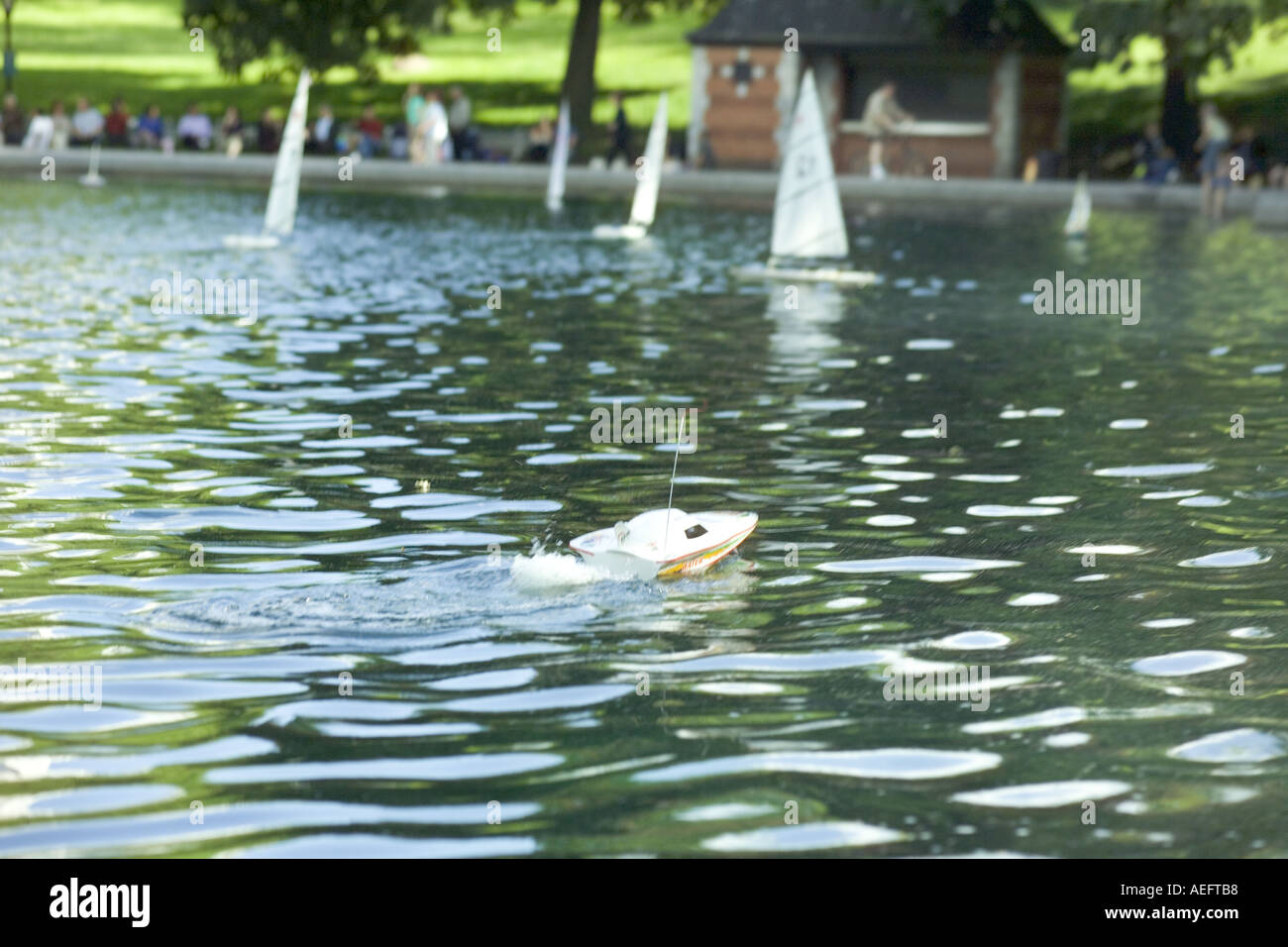 New York Central Park Lake model boats Stock Photo - Alamy