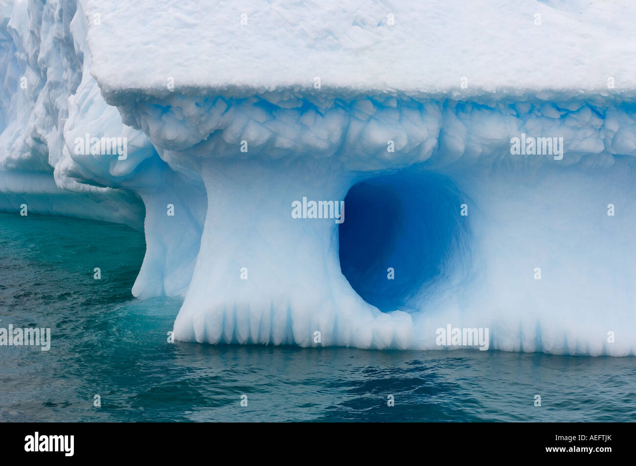various textures on an iceberg floating off the western Antarctic ...