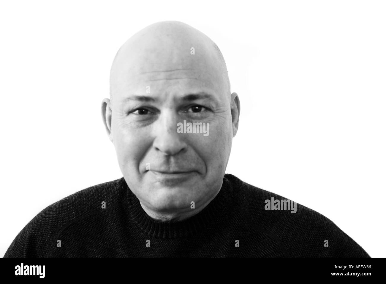 Portrait of a bald man Stock Photo - Alamy