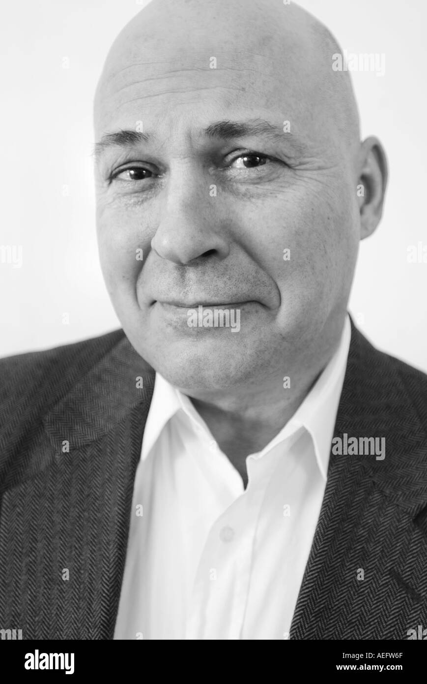 Portrait of a bald man Stock Photo - Alamy