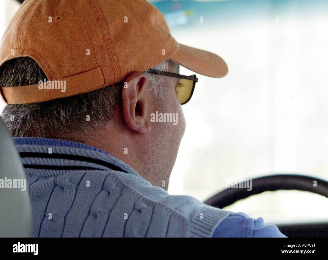 Senior driving car Stock Photo - Alamy