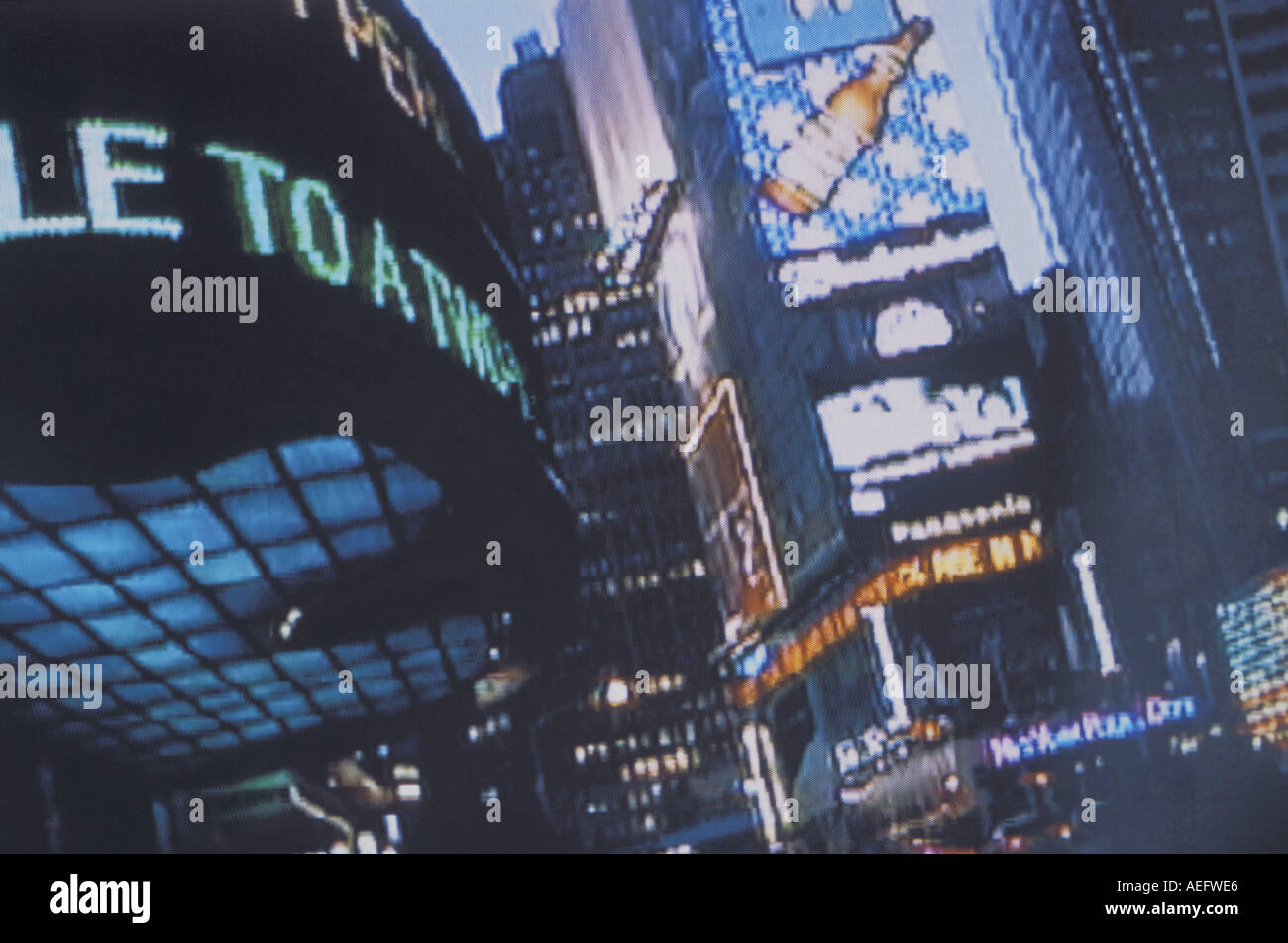 Lights in Times Square Stock Photo - Alamy