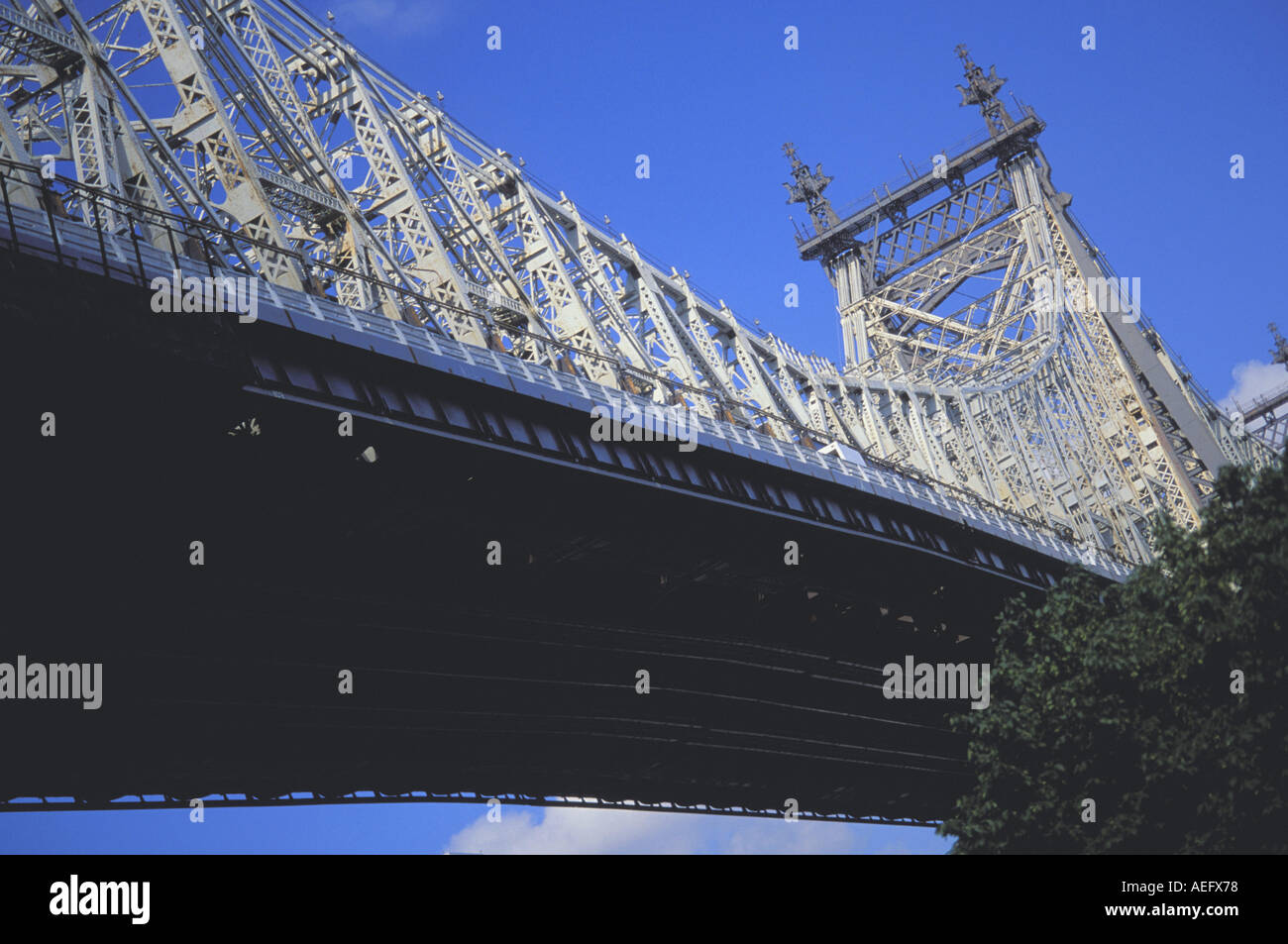 New York City view of Queensboro bridge Stock Photo - Alamy