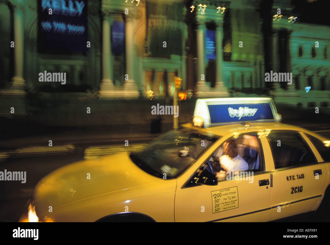 New York City yellow cab Stock Photo - Alamy