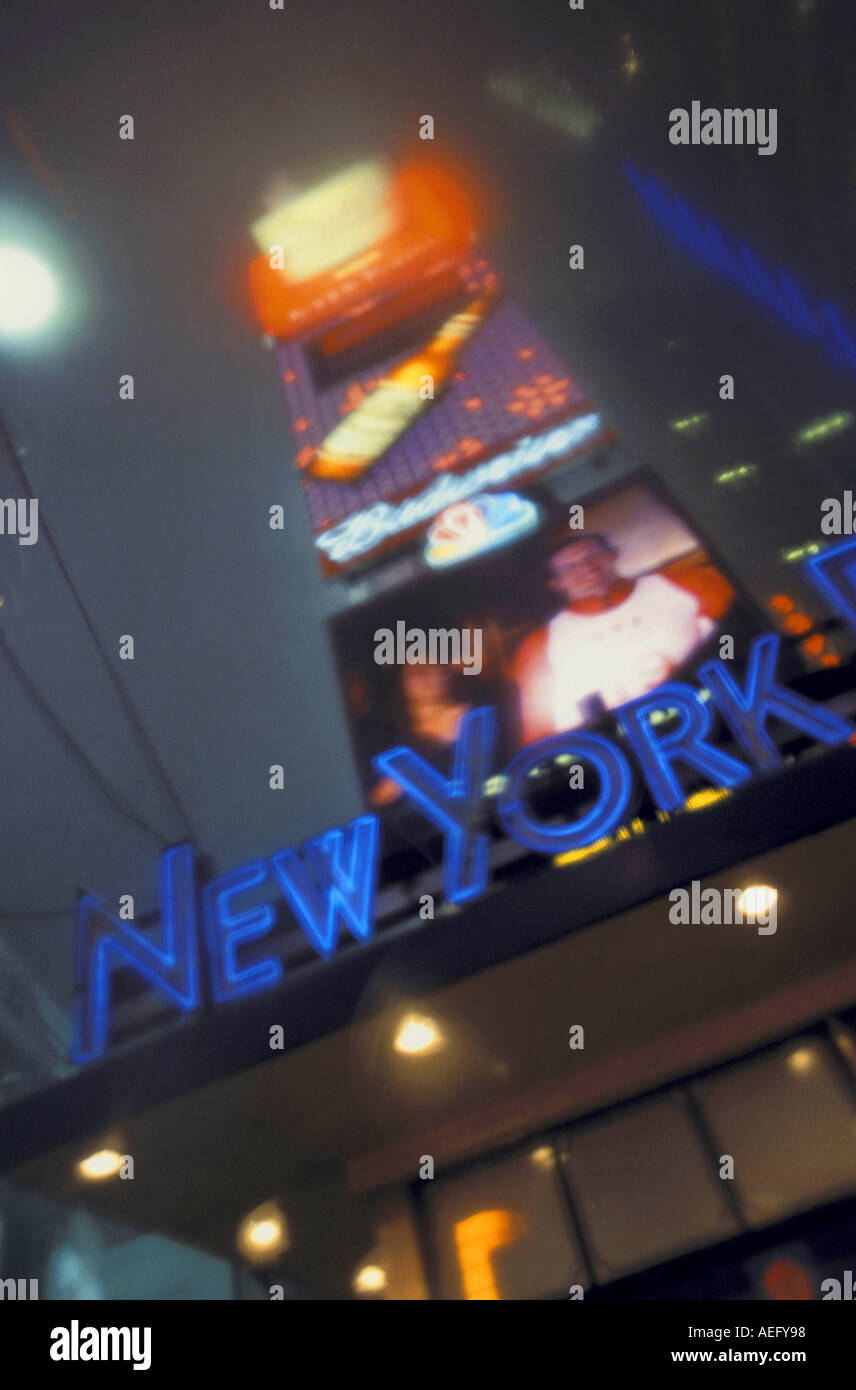 New York City neon sign Stock Photo - Alamy