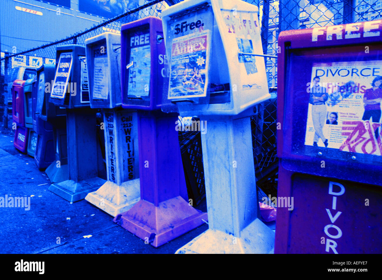 Newspaper vending machines Stock Photo - Alamy