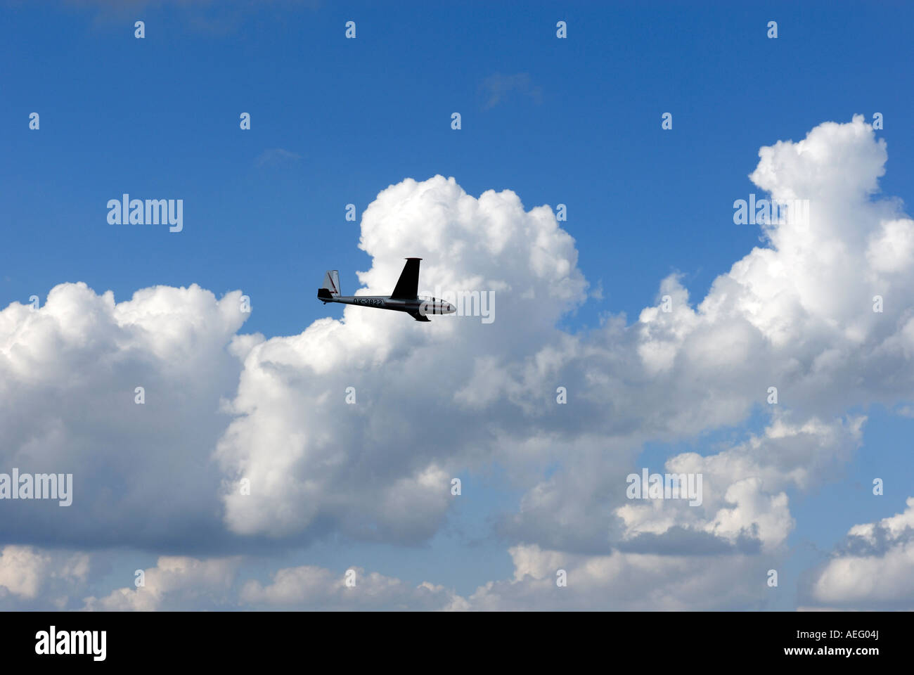 Glider in flight Stock Photo - Alamy