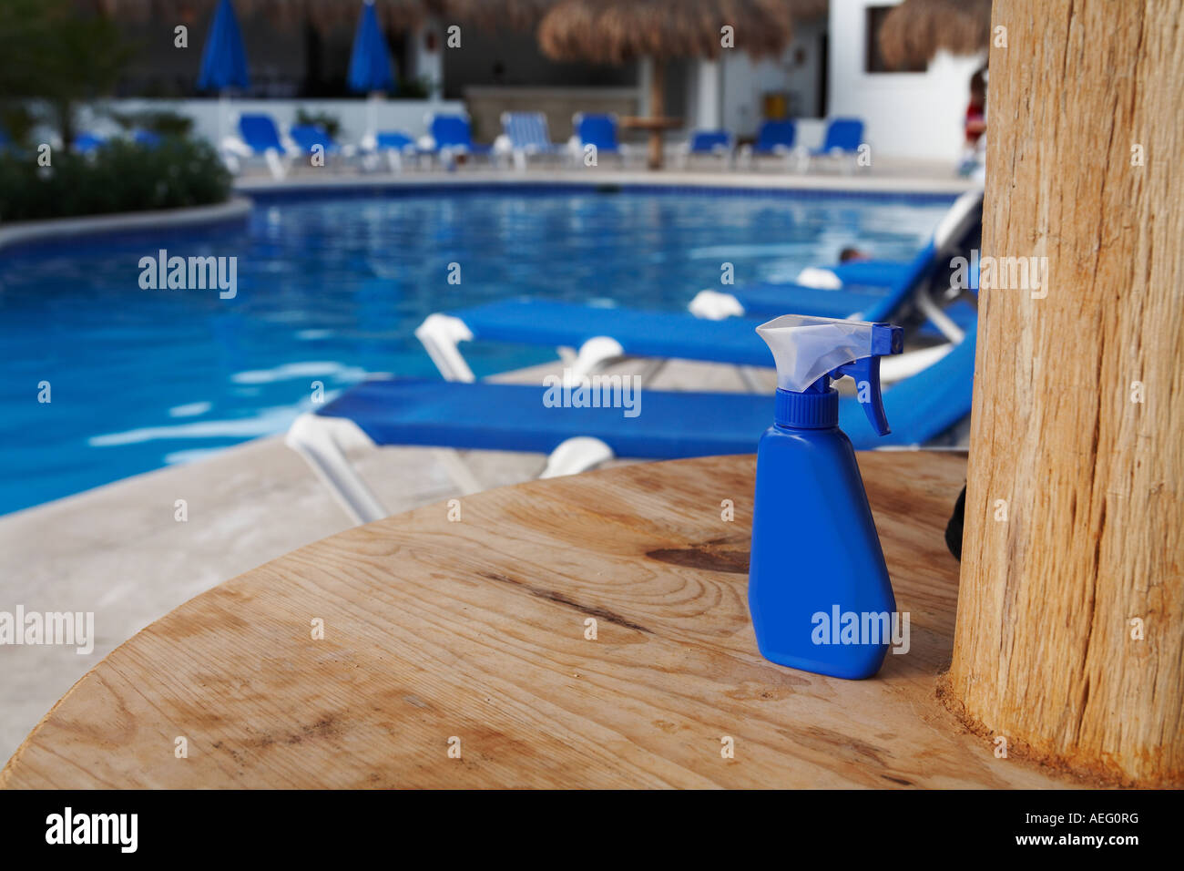 Un Named Spray Suntan Lotion in Quintana Roo, Cozumel, Mexico Stock ...