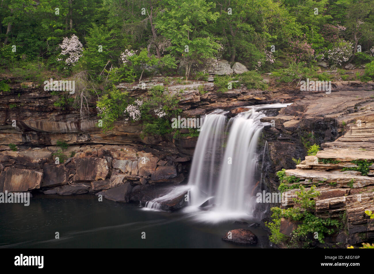 Waterfall Little River Falls Little River Canyon National Preserve ...