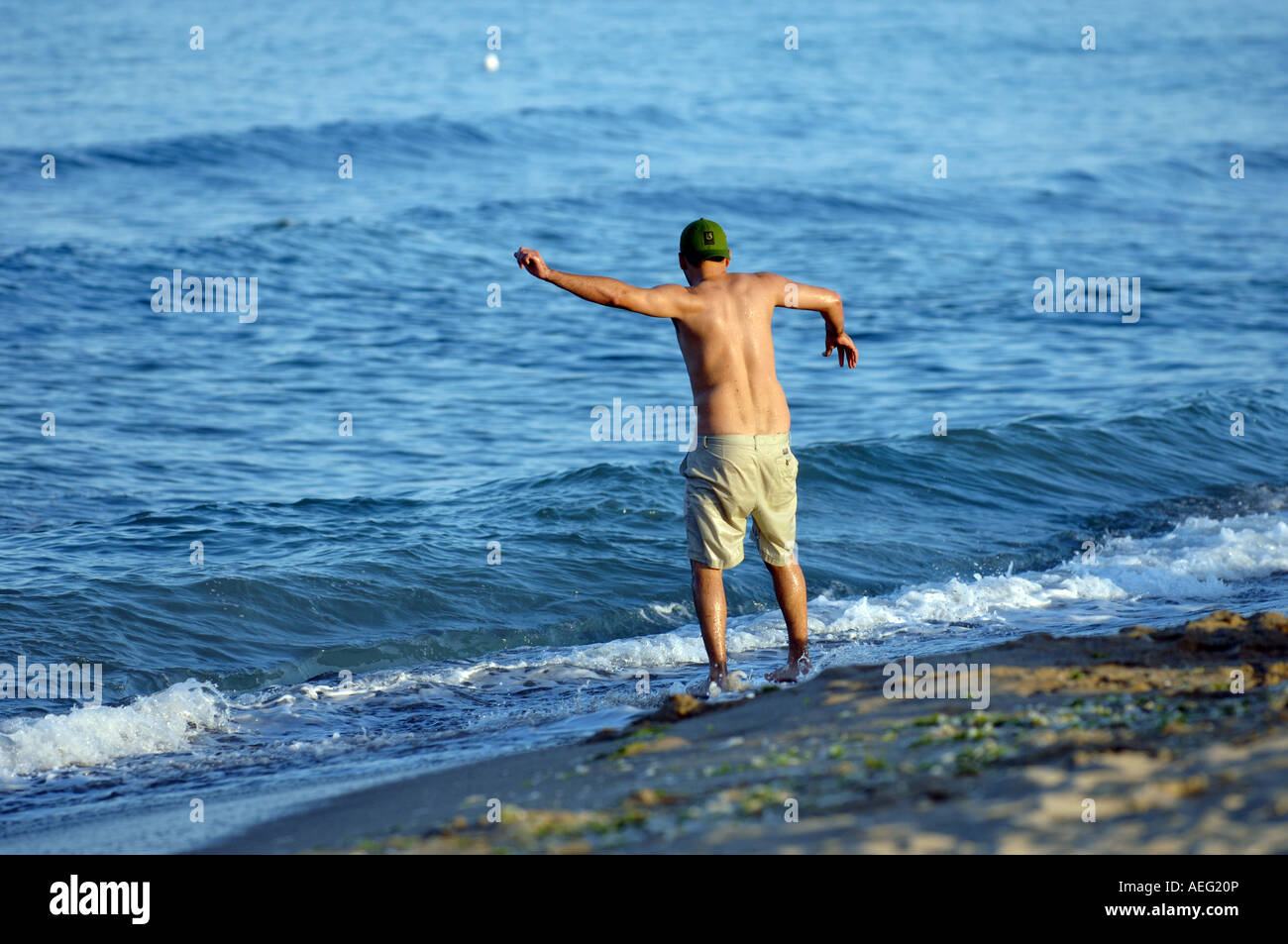 boy on the beach Stock Photo - Alamy