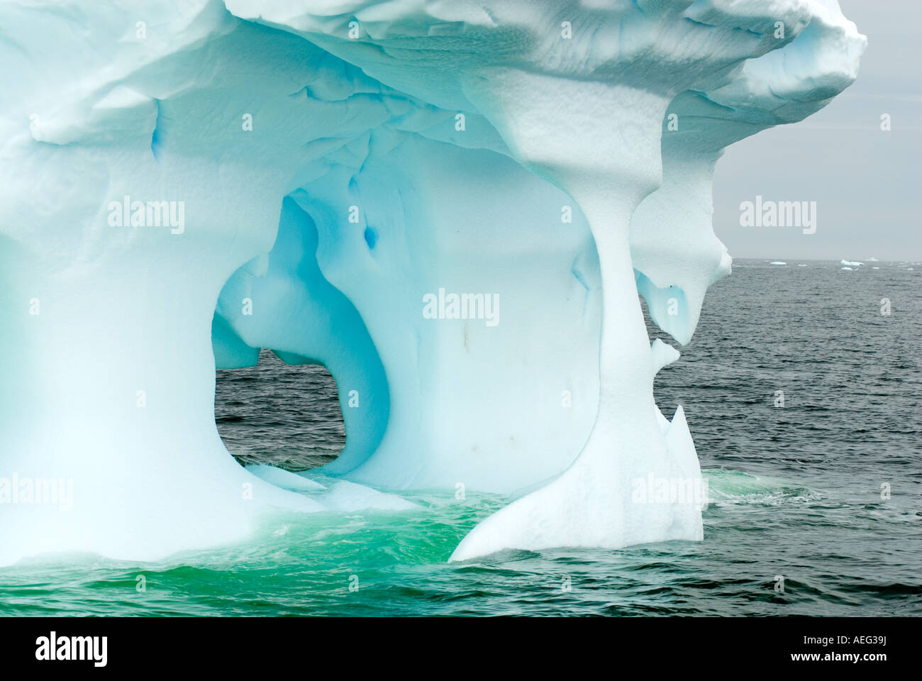 iceberg floating off the western Antarctic peninsula Antarctica ...