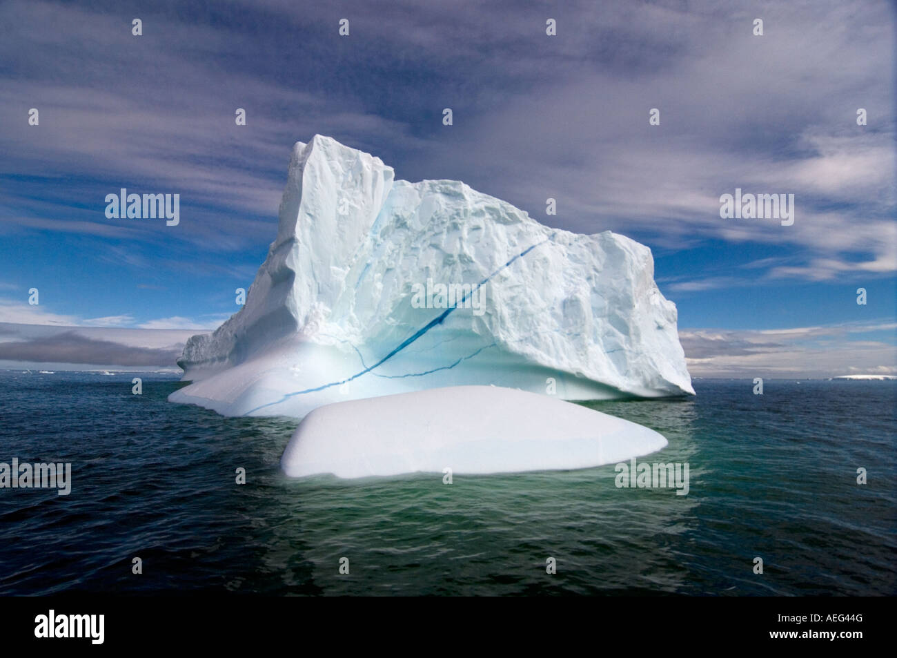 iceberg floating off the western Antarctic peninsula Antarctica ...