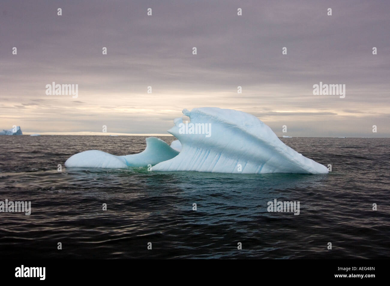 iceberg floating off the western Antarctic peninsula Antarctica ...