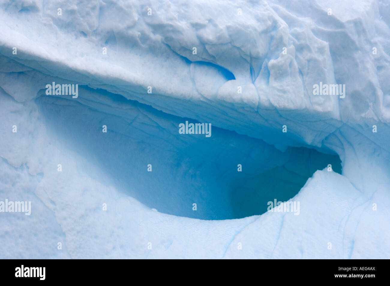various textures on an iceberg floating off the western Antarctic ...