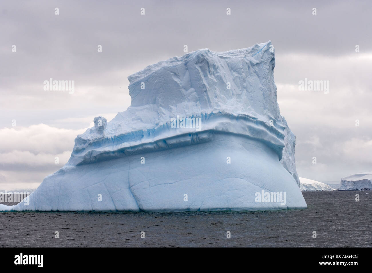 iceberg floating off the western Antarctic peninsula Antarctica ...