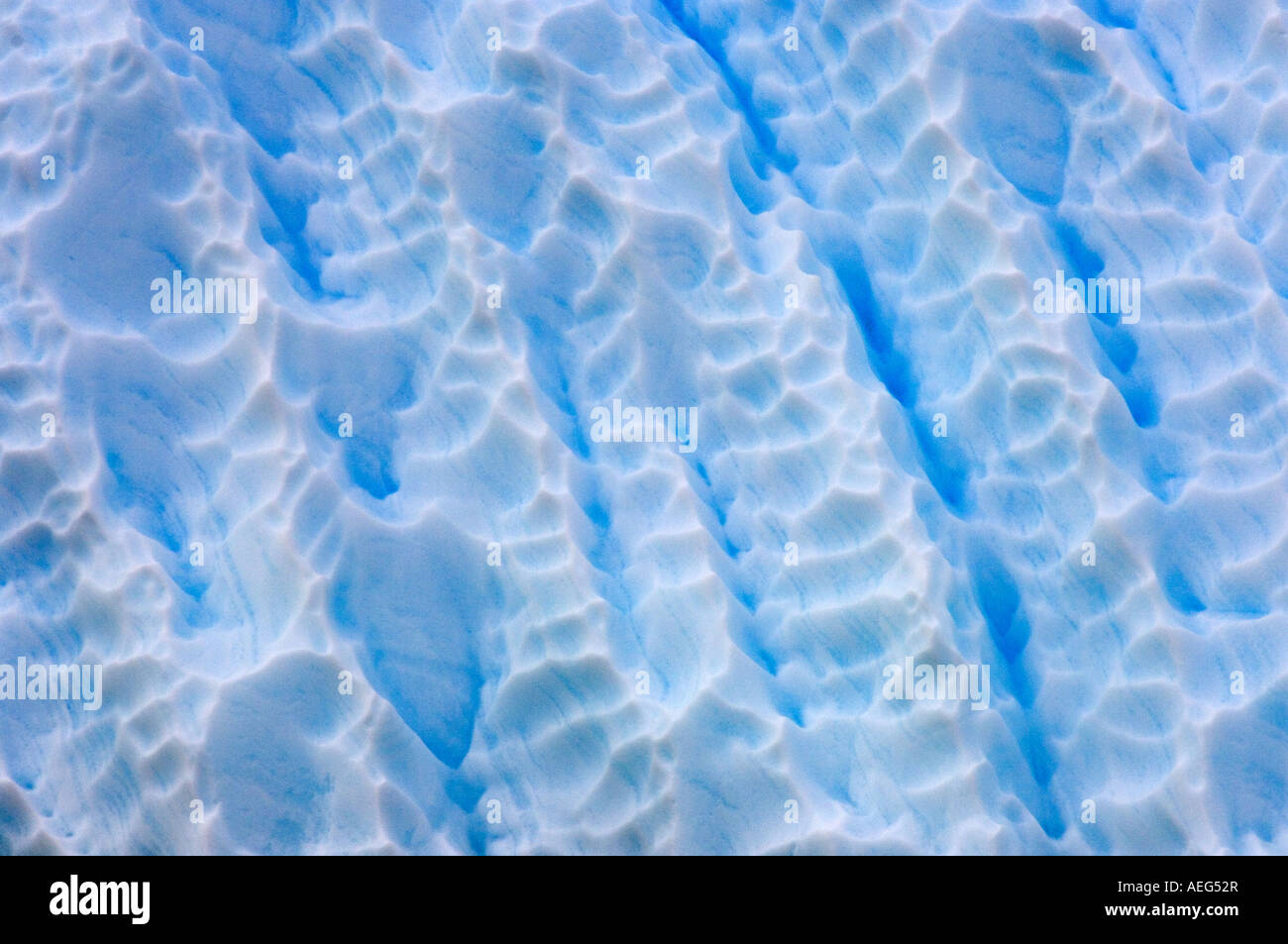 various textures on an iceberg floating off the western Antarctic ...