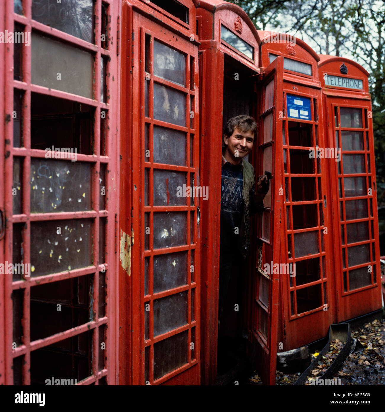 Cast iron phone boxes hi-res stock photography and images - Alamy