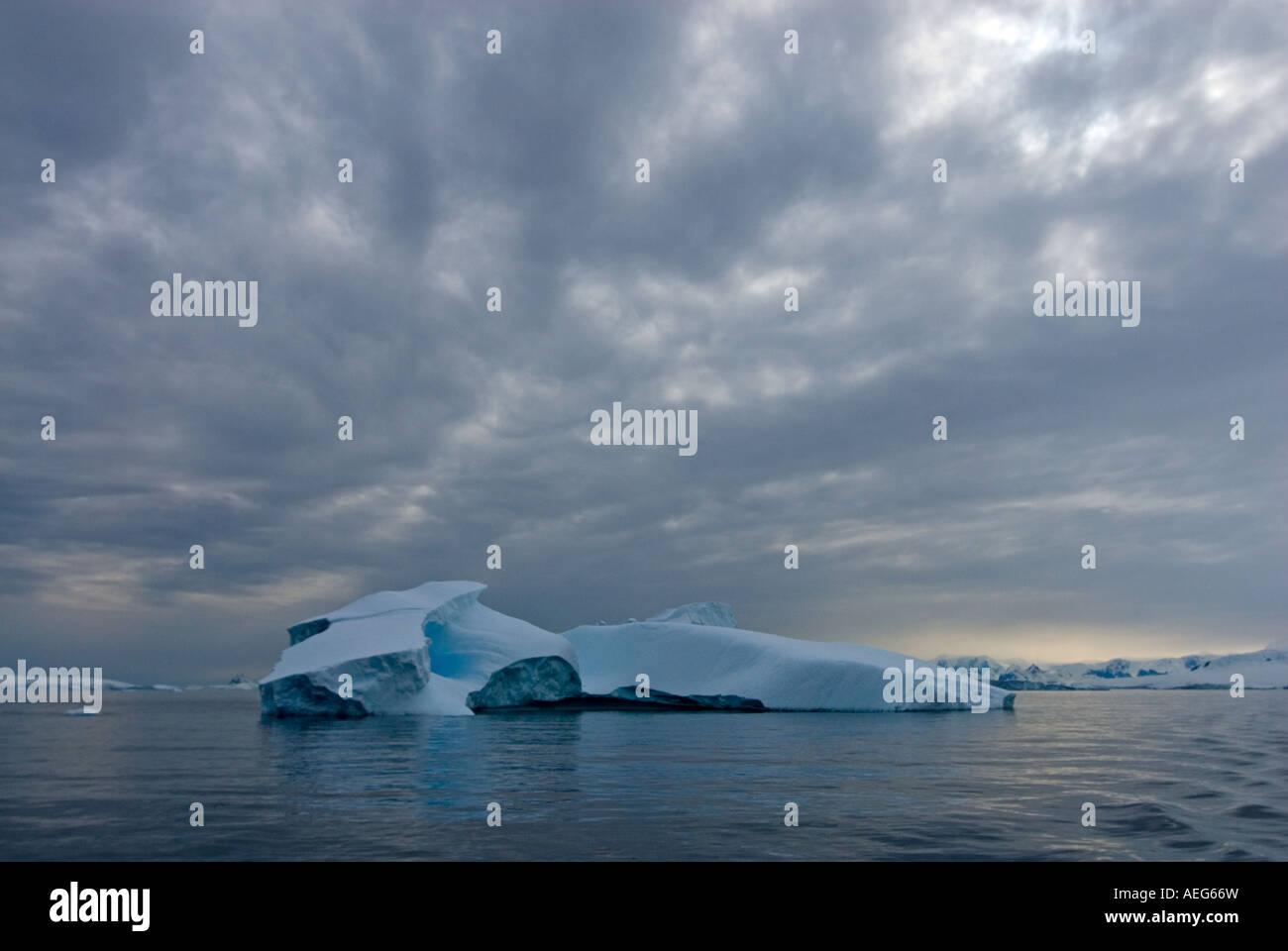 iceberg floating off the western Antarctic peninsula Antarctica ...