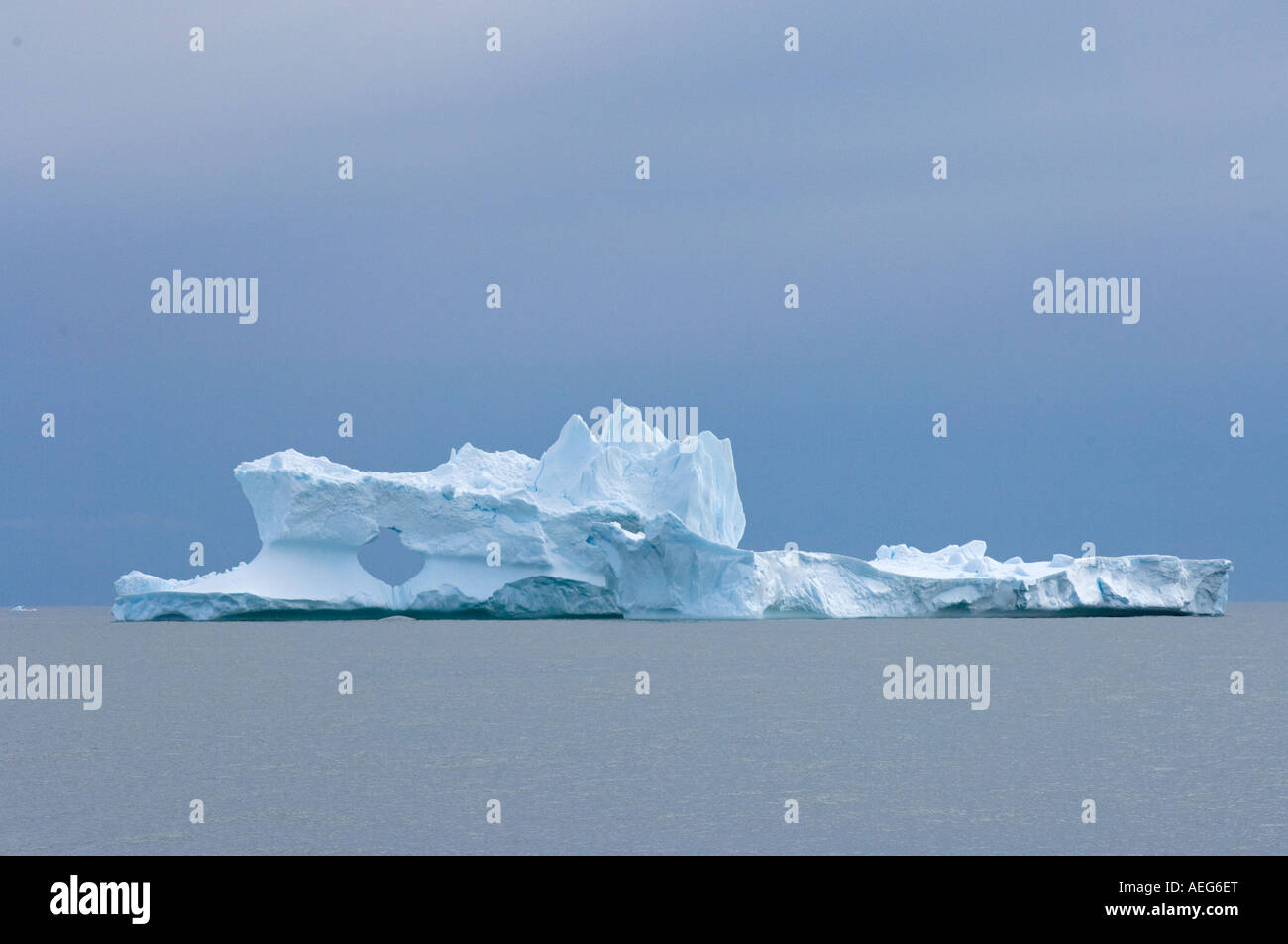 iceberg floating off the western Antarctic peninsula Antarctica ...