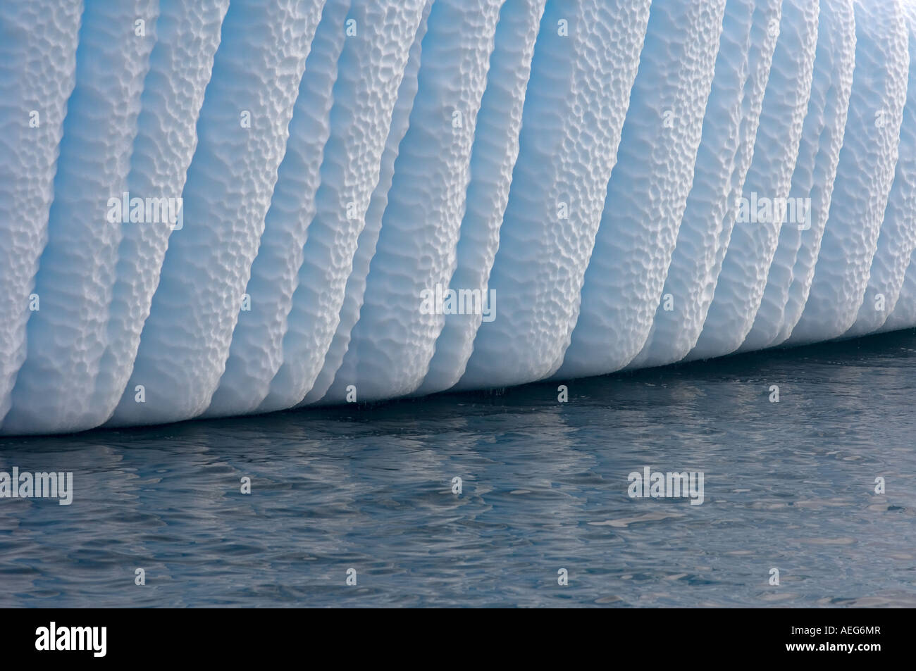 various textures on an iceberg floating off the western Antarctic ...