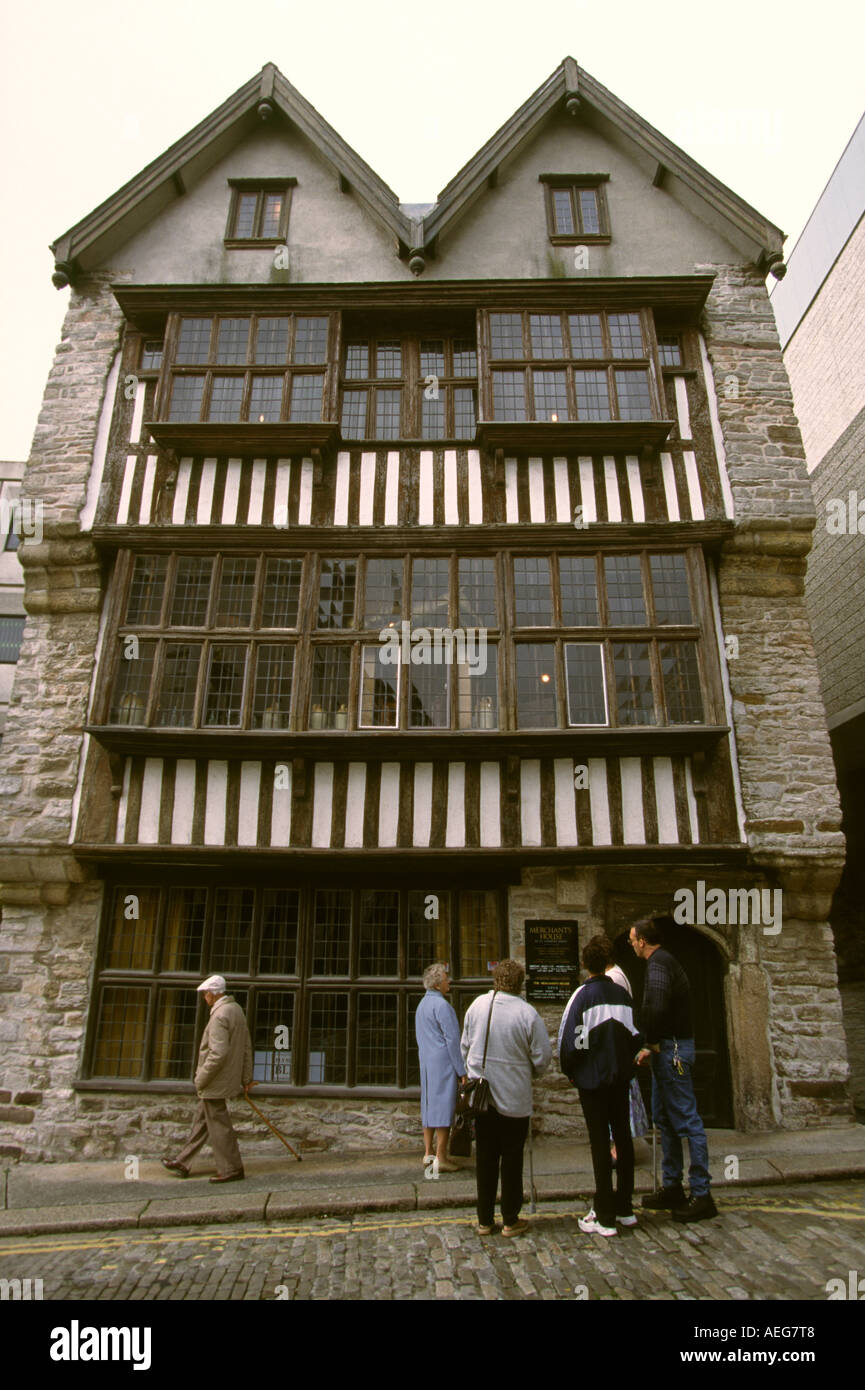 UK England Devon Plymouth the Merchants House Stock Photo - Alamy