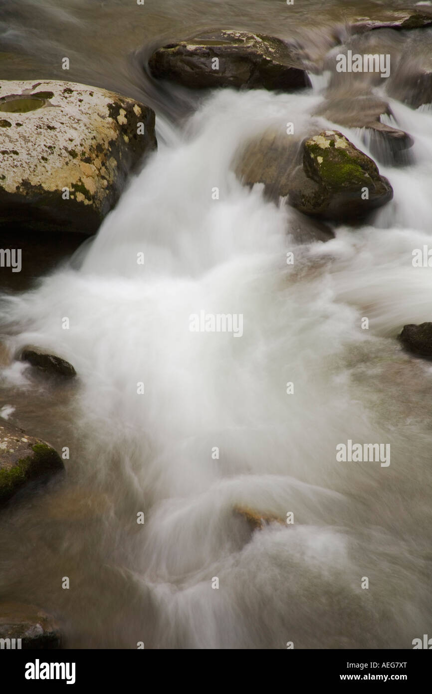 Boulder-strewn Cascade, Smoky Mountains Stock Photo - Alamy