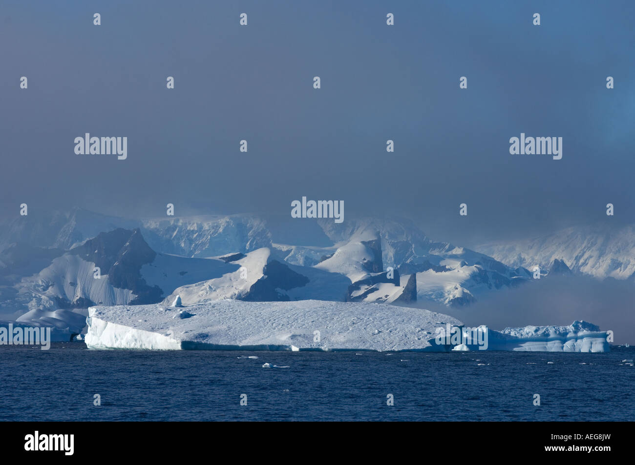 iceberg along the western Antarctic peninsula Antarctica Southern Ocean ...