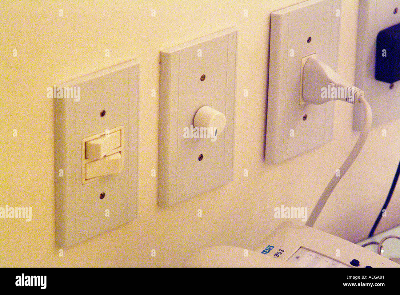 Sweet Home home house white wall sockets plugs switch four electricity ...
