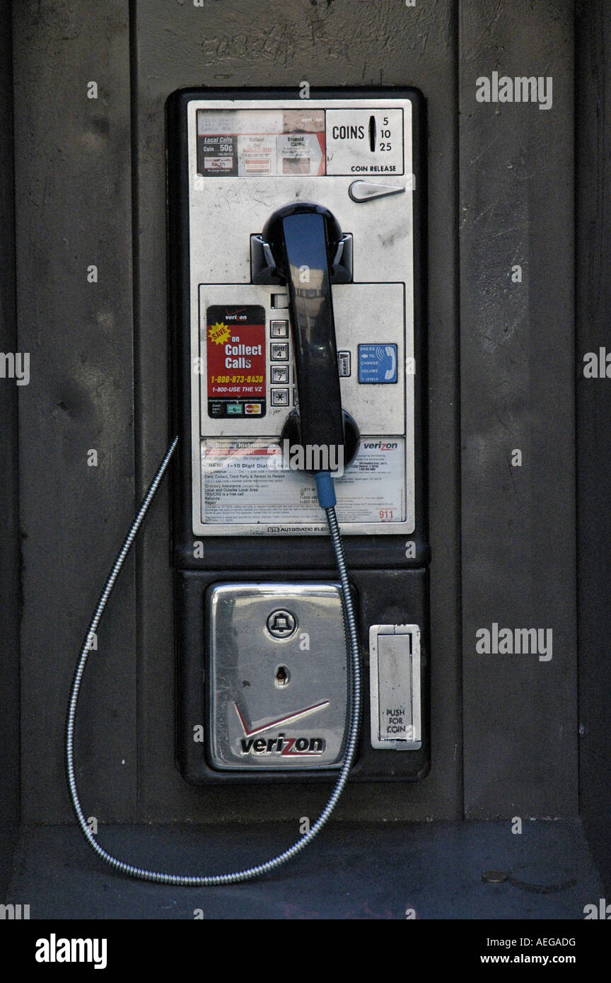 Public call box, America Stock Photo - Alamy