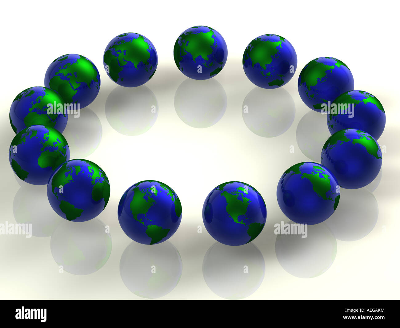 time zone 12 spheres Stock Photo - Alamy