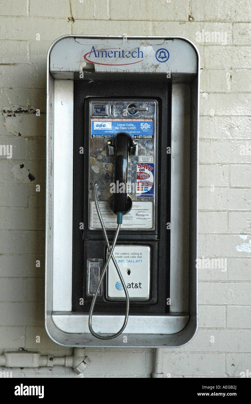 Public call box, USA Stock Photo - Alamy