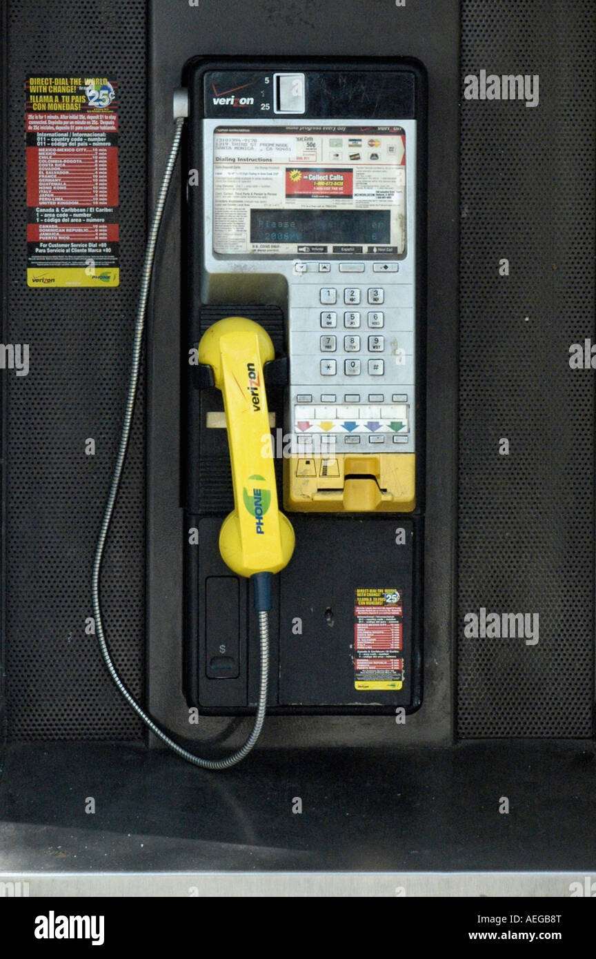 Public call box, USA Stock Photo - Alamy