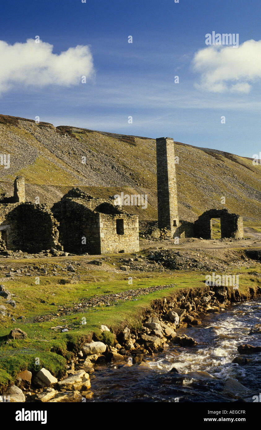 The Old Gang Lead Mines in Swaledale, Yorkshire Dales, England Stock ...