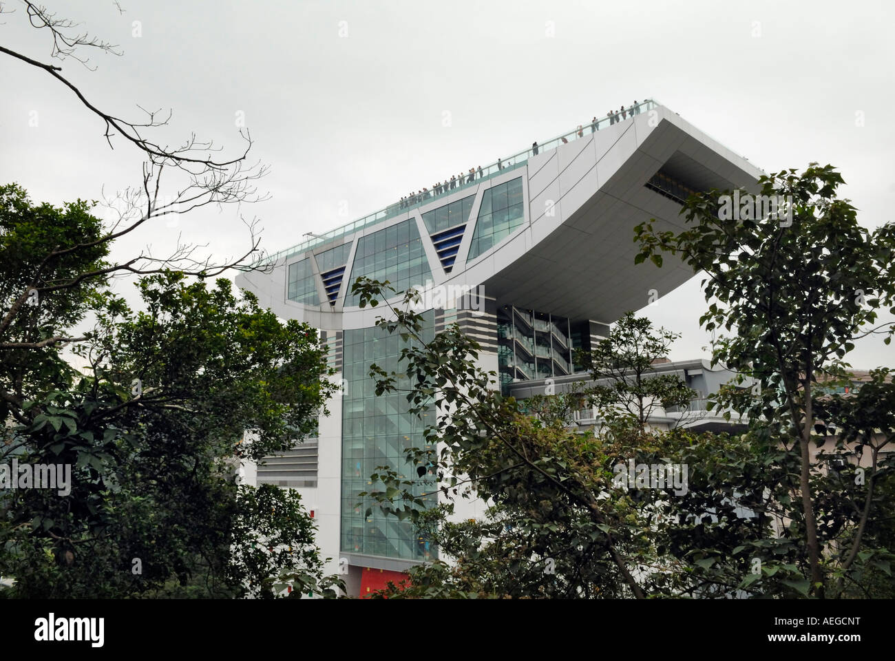 The Peak viewing tower from where you have a magnificant view of Hong ...
