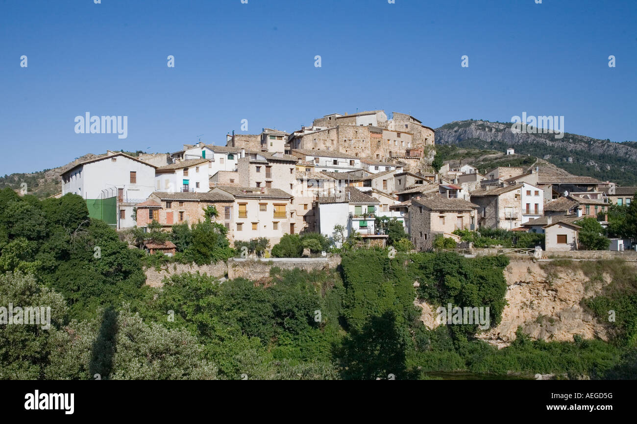calaceite village in teruel, aragon Stock Photo - Alamy