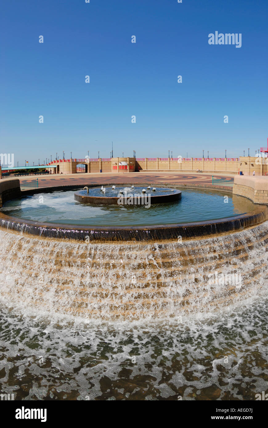 Performance Arena on the promenade in the coastal resort town of Rhyl ...