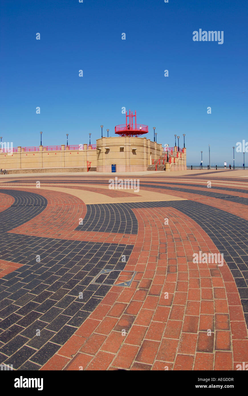 Performance Arena on the promenade in the coastal resort town of Rhyl ...