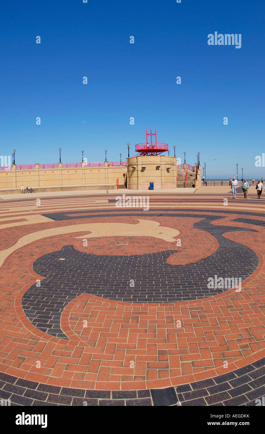Performance Arena on the promenade in the coastal resort town of Rhyl ...