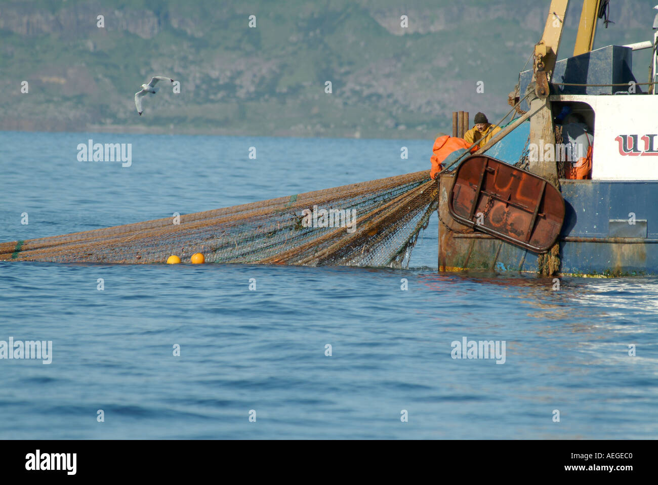 Scotland trawler fish net hi-res stock photography and images - Alamy