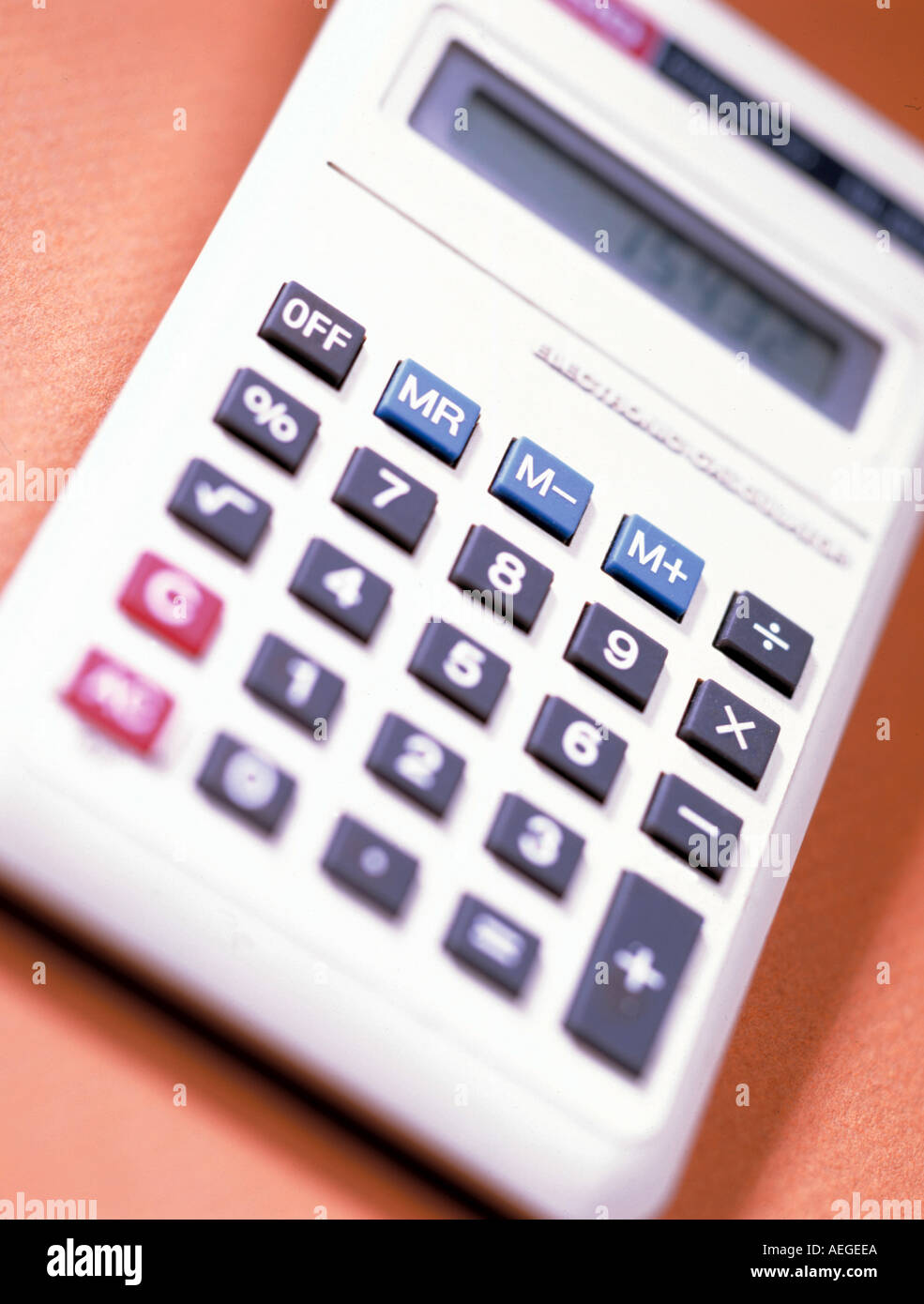 Office calculator keypad keys lcd white basic operatons math ...