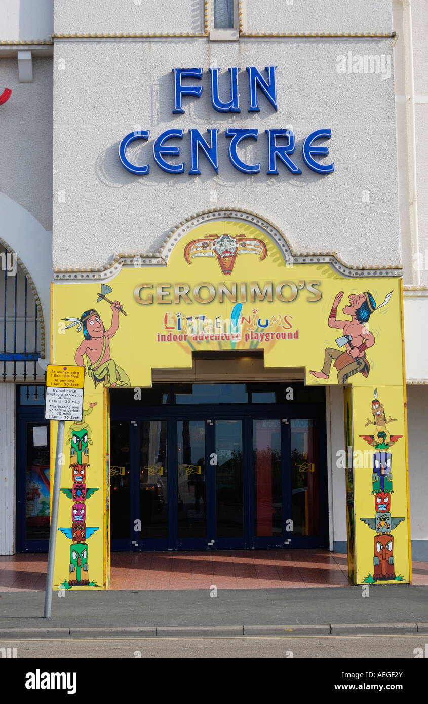 The Fun Centre amusement arcade on the promenade in the coastal resort ...