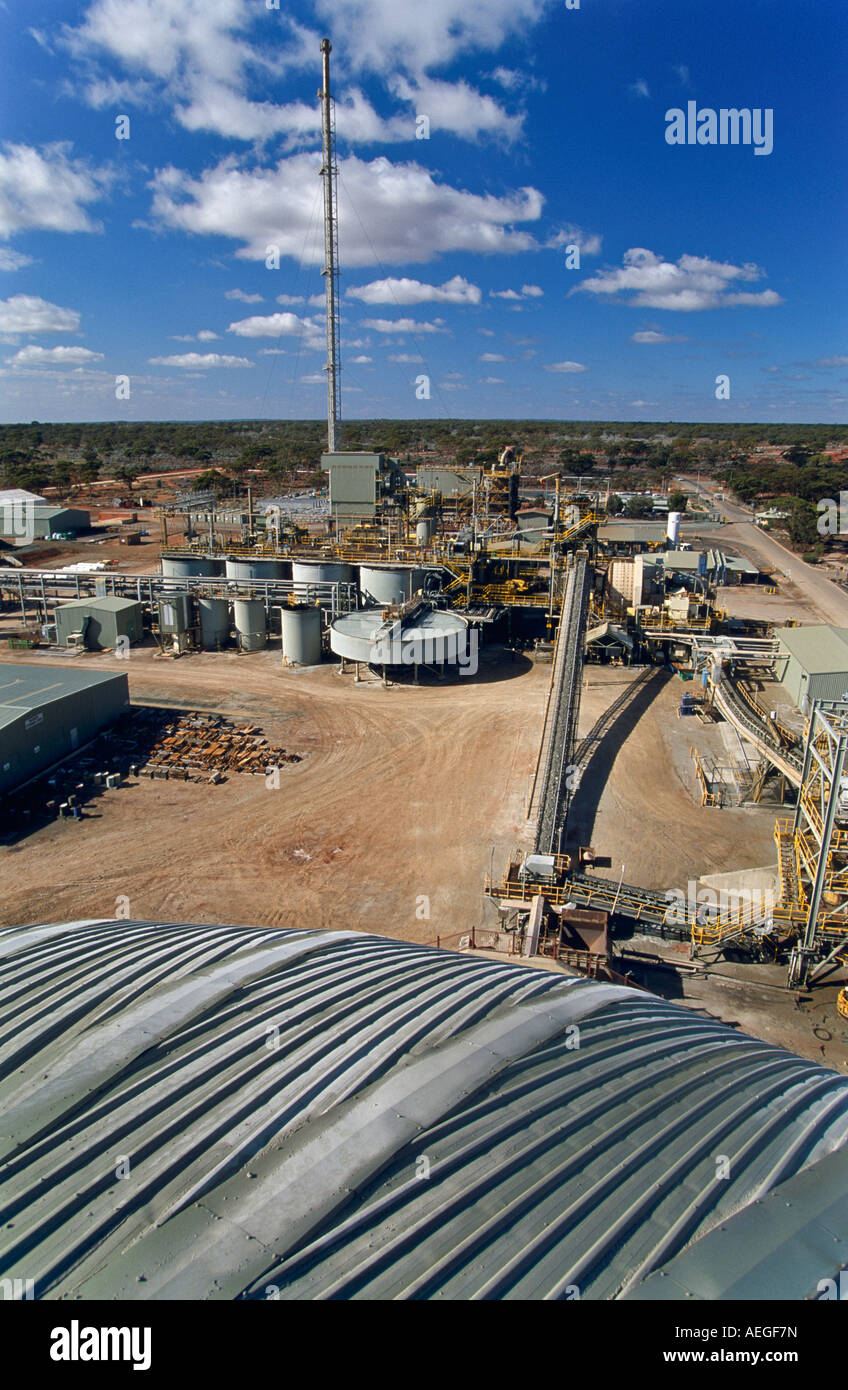 Gold mine processing, Australia Stock Photo - Alamy